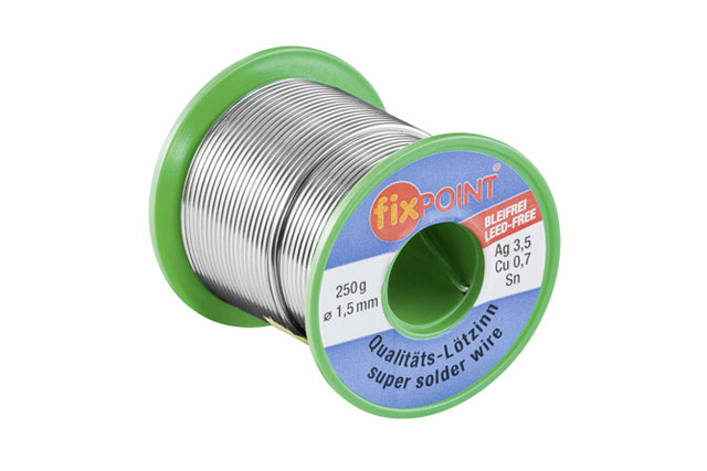 Loddetin ø 1,0 mm. 250 g. rulle, bly-fri