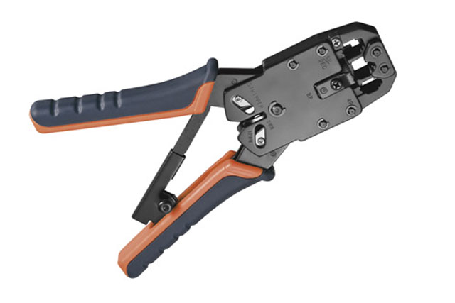 Pro crimping tool for modular plugs